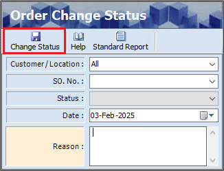 15. Order Change Status | IcSoft ERP and MES Wiki Site