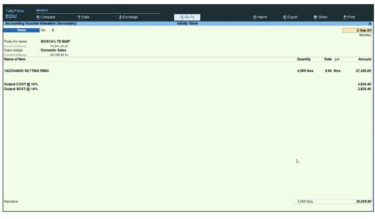 16. Tally Invoice XML Generation | IcSoft ERP and MES Wiki Site