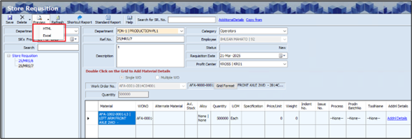 42. Store Requisition | IcSoft ERP and MES Wiki Site