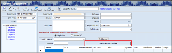 42. Store Requisition | IcSoft ERP and MES Wiki Site