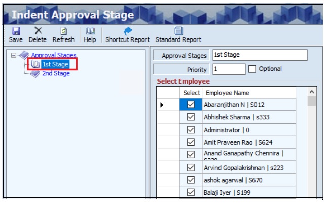 07. Indent Approval Stages | IcSoft ERP and MES Wiki Site
