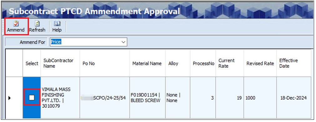 20. Subcontract PTCD Amendment Approval | IcSoft ERP and MES Wiki Site